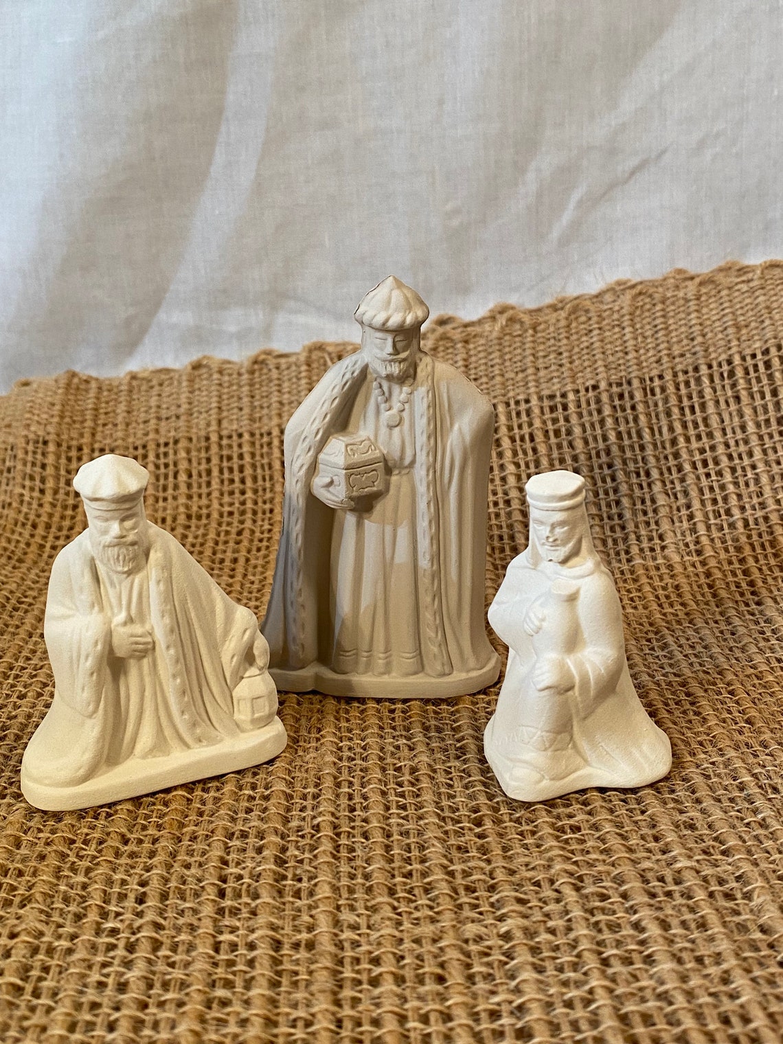 Nativity - Ceramic - Duncan - Ready to Paint - Bisque *read Description ...