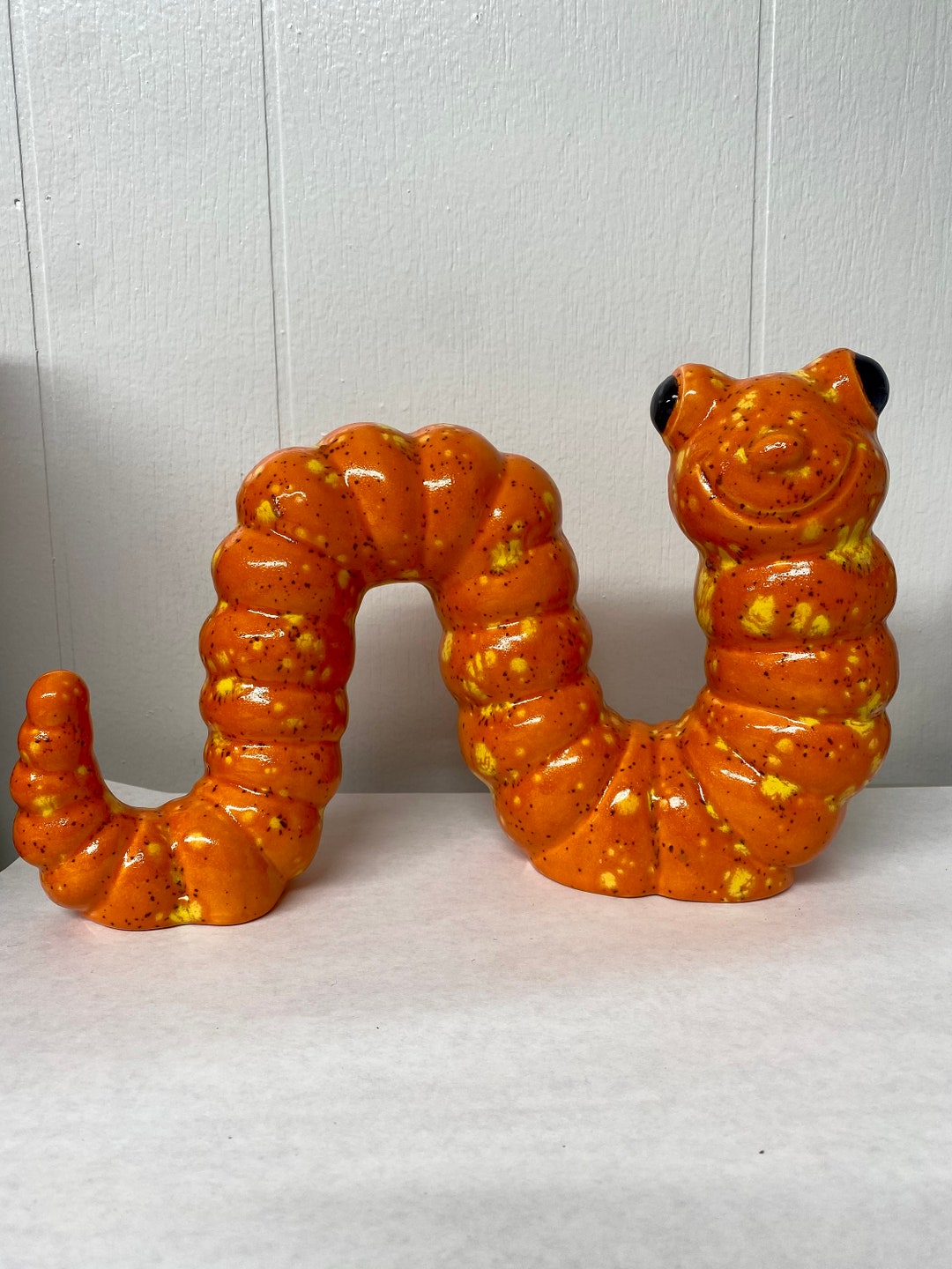 Garden Worm Ceramic read Description for Size - Etsy