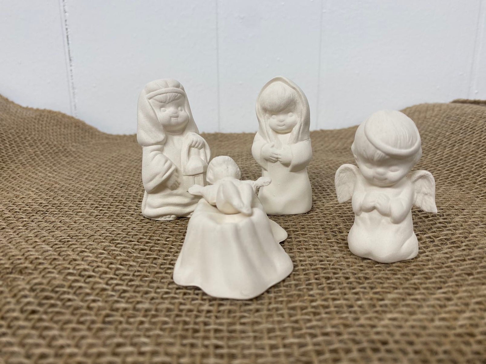 Nativity - Ceramic - Children’s Set - Ready to Paint - Bisque *read ...