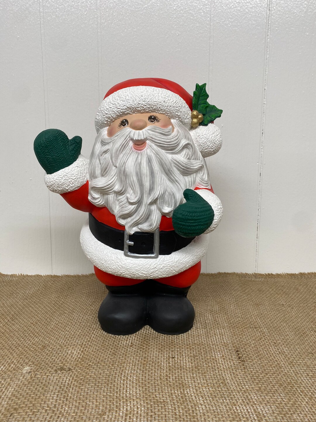 Santa Statue - Ceramic *read Description for Size* - Etsy