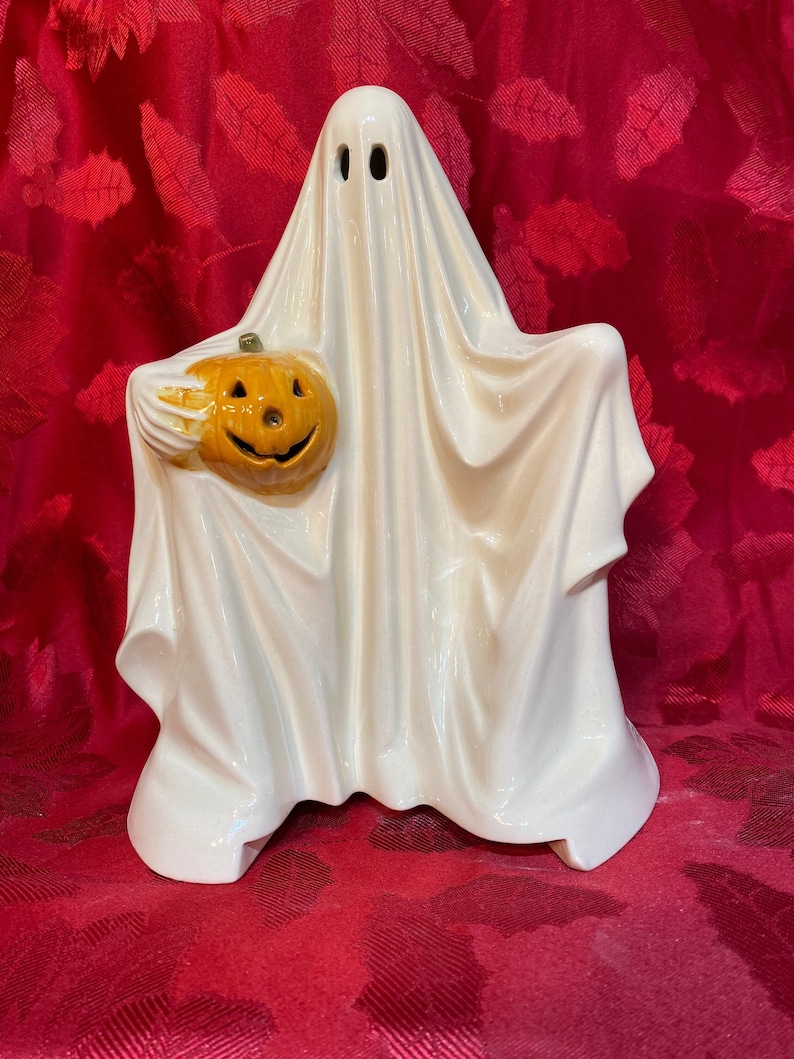 Ceramic Ghost Lamp Finished - Etsy