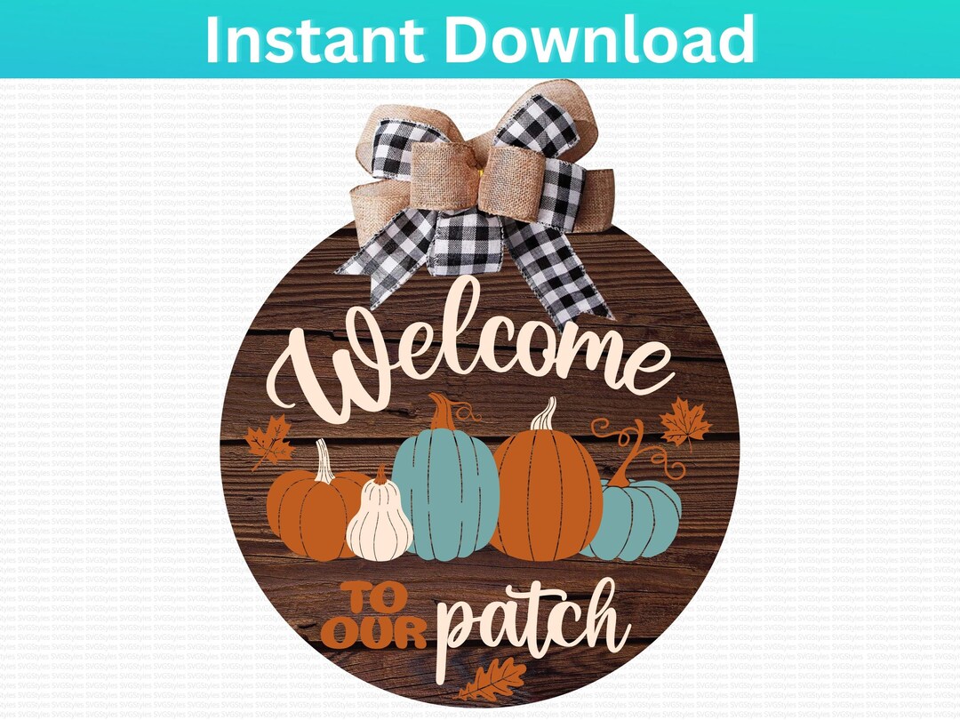 Autumn Door Hanger Svg Pumpkin Svg Fall Door Hanger SVG PNG - Etsy
