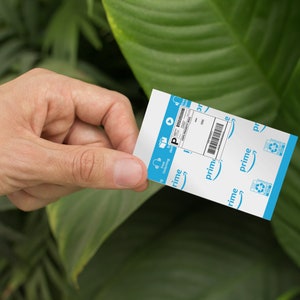 Printable Mini Amazon Package Template With Label, Miniature Envelope ...