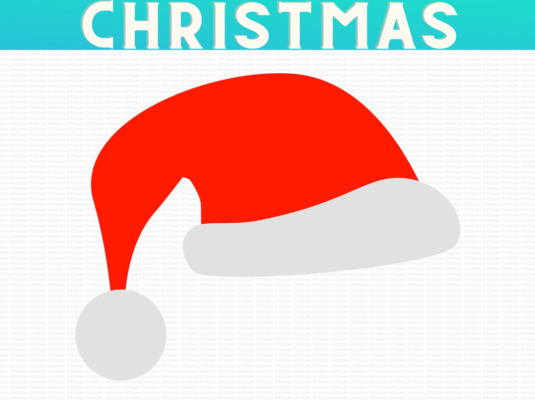 Santa Hat SVG, Santa Hat PNG Clipart Cut File, Santa Svg Christmas SVG ...