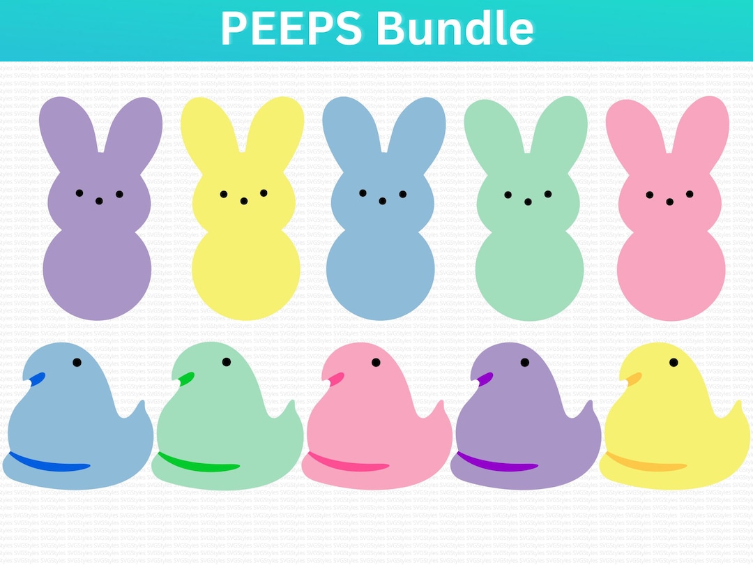 Peeps SVG, Easter SVG, Groovy Kids Easter Bunny Svg PNG Happy Easter ...