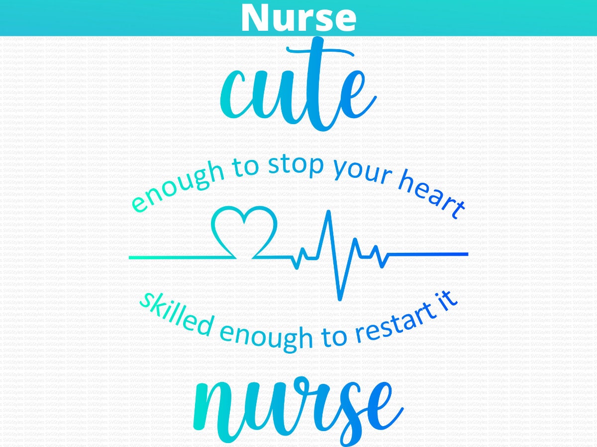 Cute Nurse SVG Clipart PNG of Medical Life Funny Quotes - Etsy