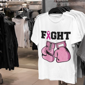 Pink Breast Cancer Awareness Ribbon Boxing Gloves to Fight SVG ...