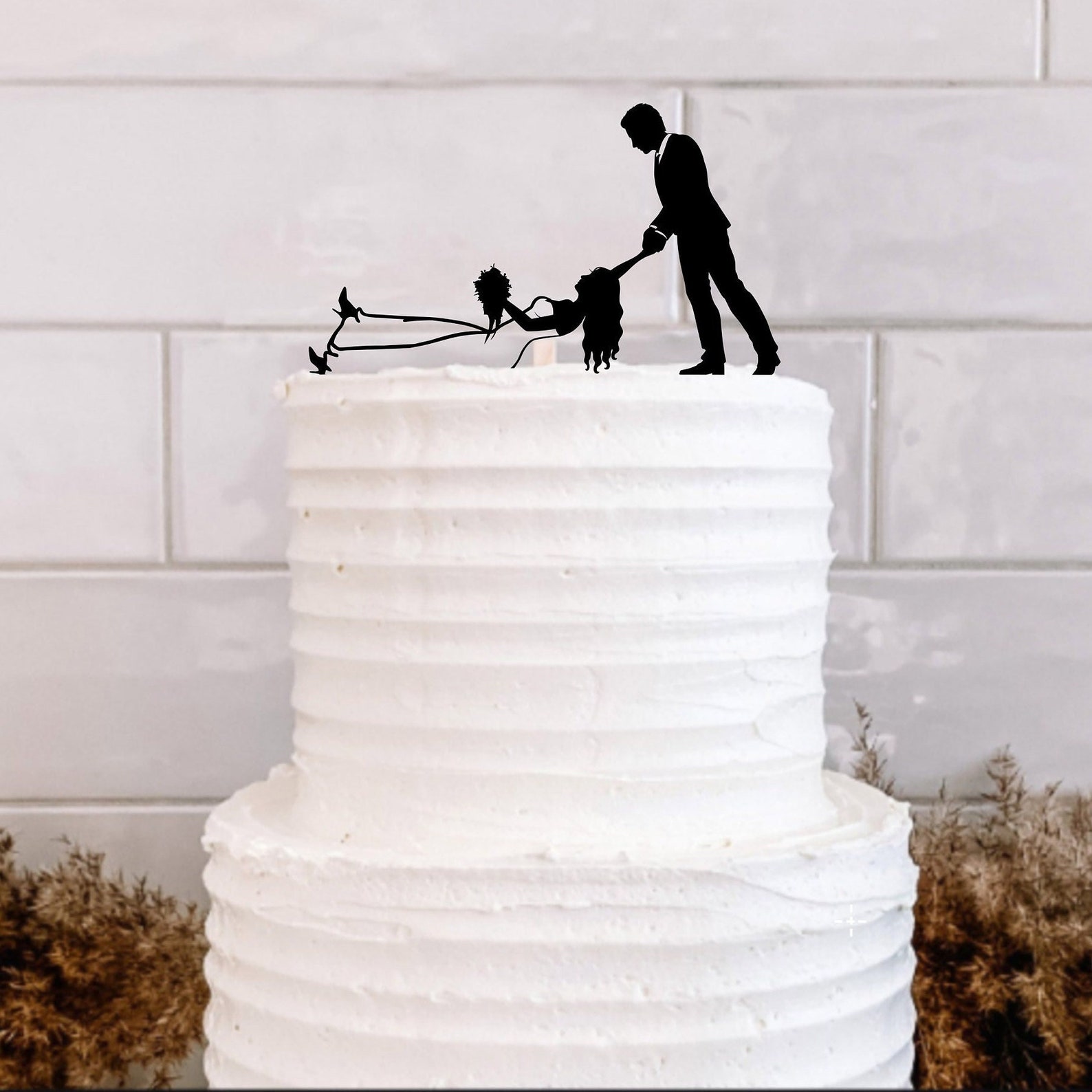 Groom Dragging Bride Wedding Cake Topper SVG Bundle. Runaway - Etsy