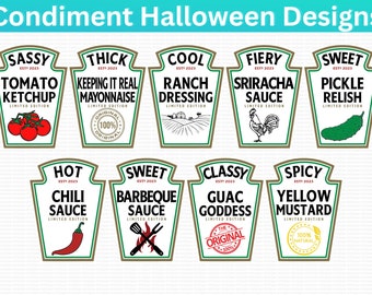 Condiments Shirt SVG Condiment Svg Group Condiment Shirt Svg Group ...