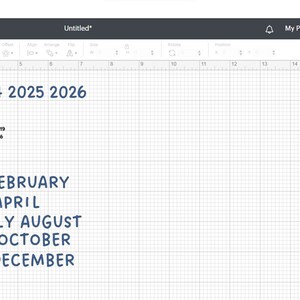 Rainbow Calendar Month Template SVG PNG. Months, Years, Dates Included ...