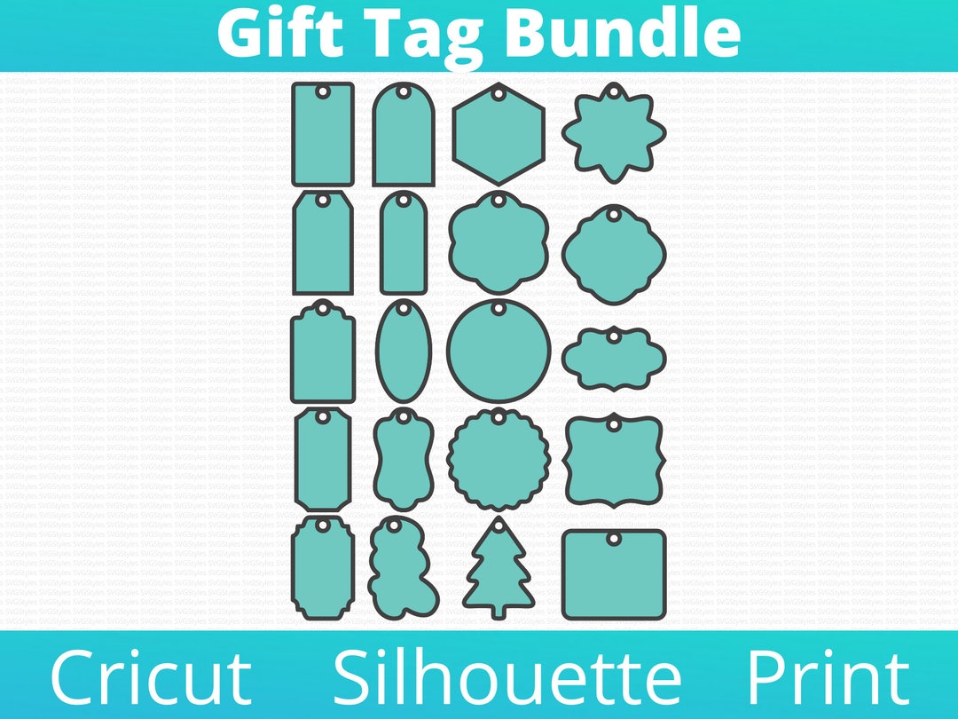 Gift Tag SVG Bundle. Label Svg Png. Christmas SVG. Gift Tag Template ...