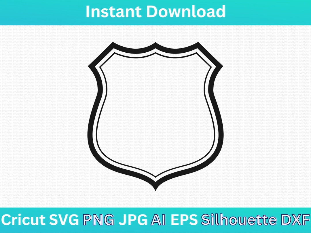 Shield Crest SVG PNG Jpg Ai Eps Cut File Digital Download, Cricut ...