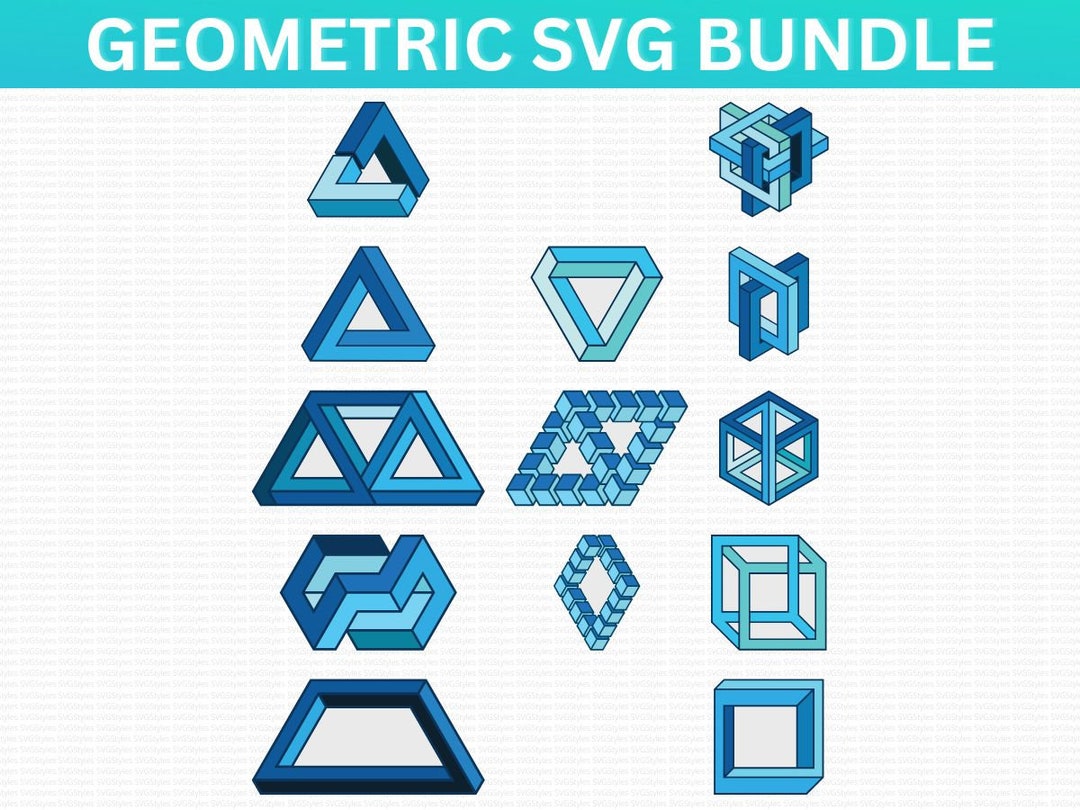 Geometric Shape SVG Bundle, Geometric Svg, Pattern Svg, Abstract ...