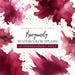 Burgundy Watercolor Splash Clipart, Wine Red Textures, Dark Red Brush ...
