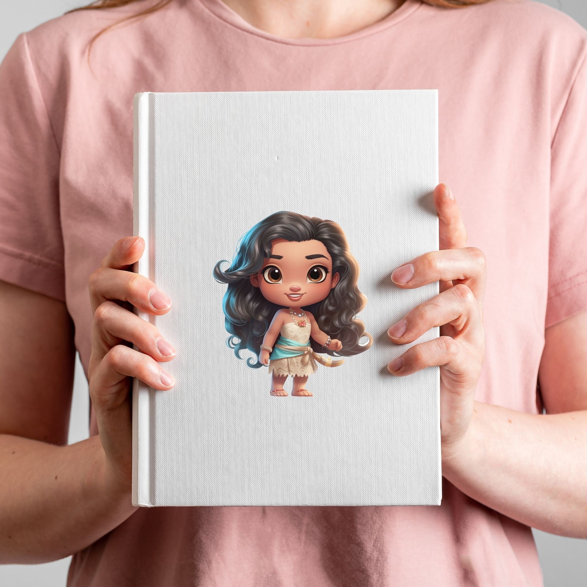 Moana Cute Clipart, Set of 12 Kawaii PNG, Chibi, Fantasy Fairytale ...