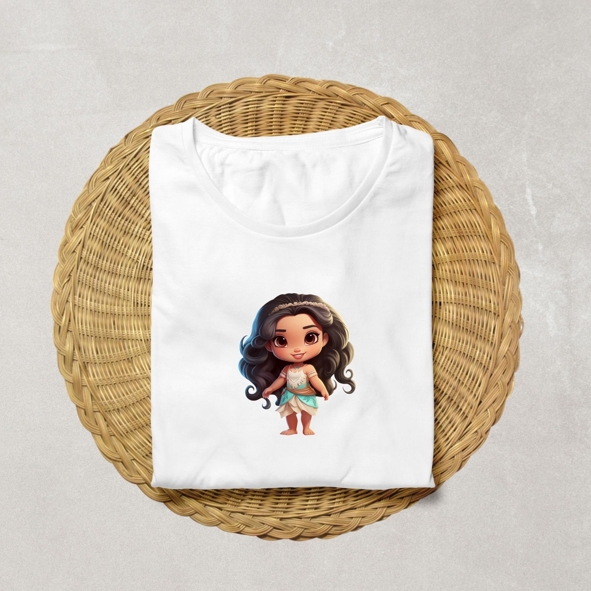 Moana Cute Clipart, Set of 12 Kawaii PNG, Chibi, Fantasy Fairytale ...