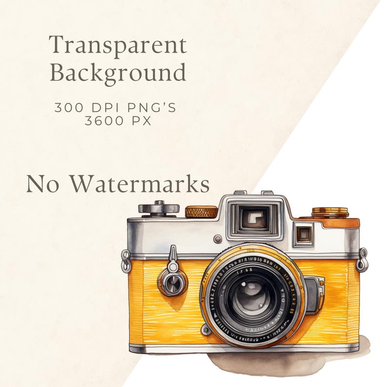 Vintage Camera Clipart, Colorful Cameras, Old Style, Retro Photography ...