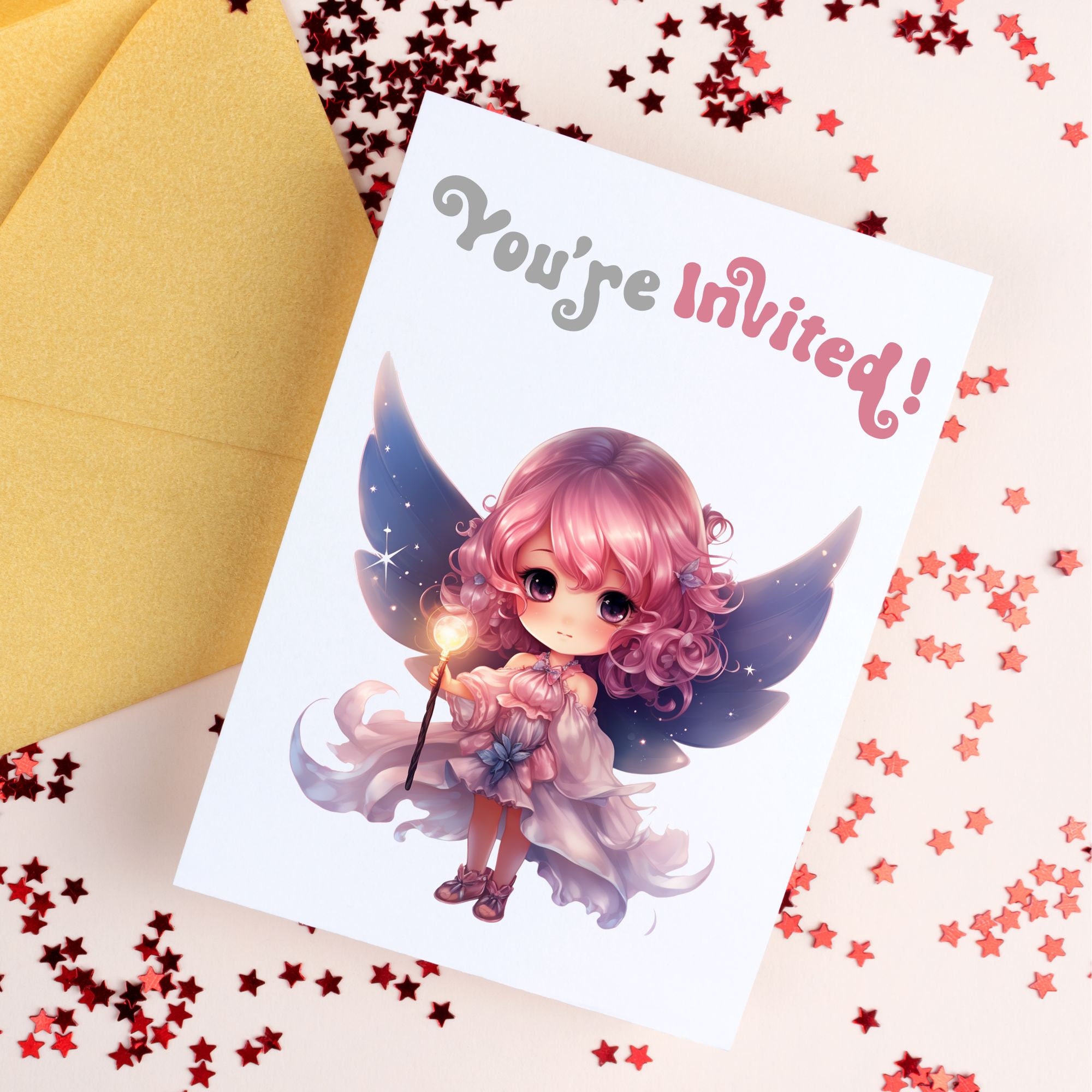 Celestial Chibi Fairies Clipart, Kawaii PNG, Whimsical Fairy, Moon ...