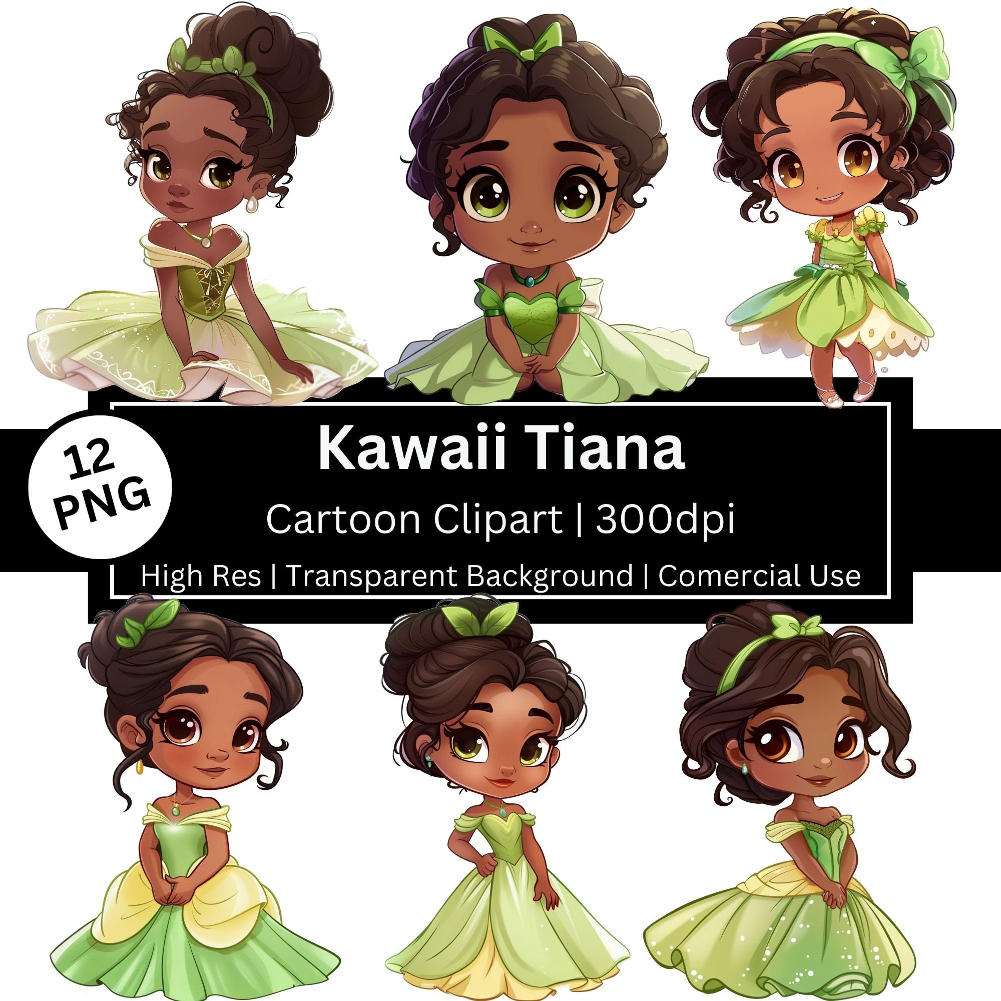 How To Draw Cute Baby Chibi Kawaii Tiana The Disney Princess How To