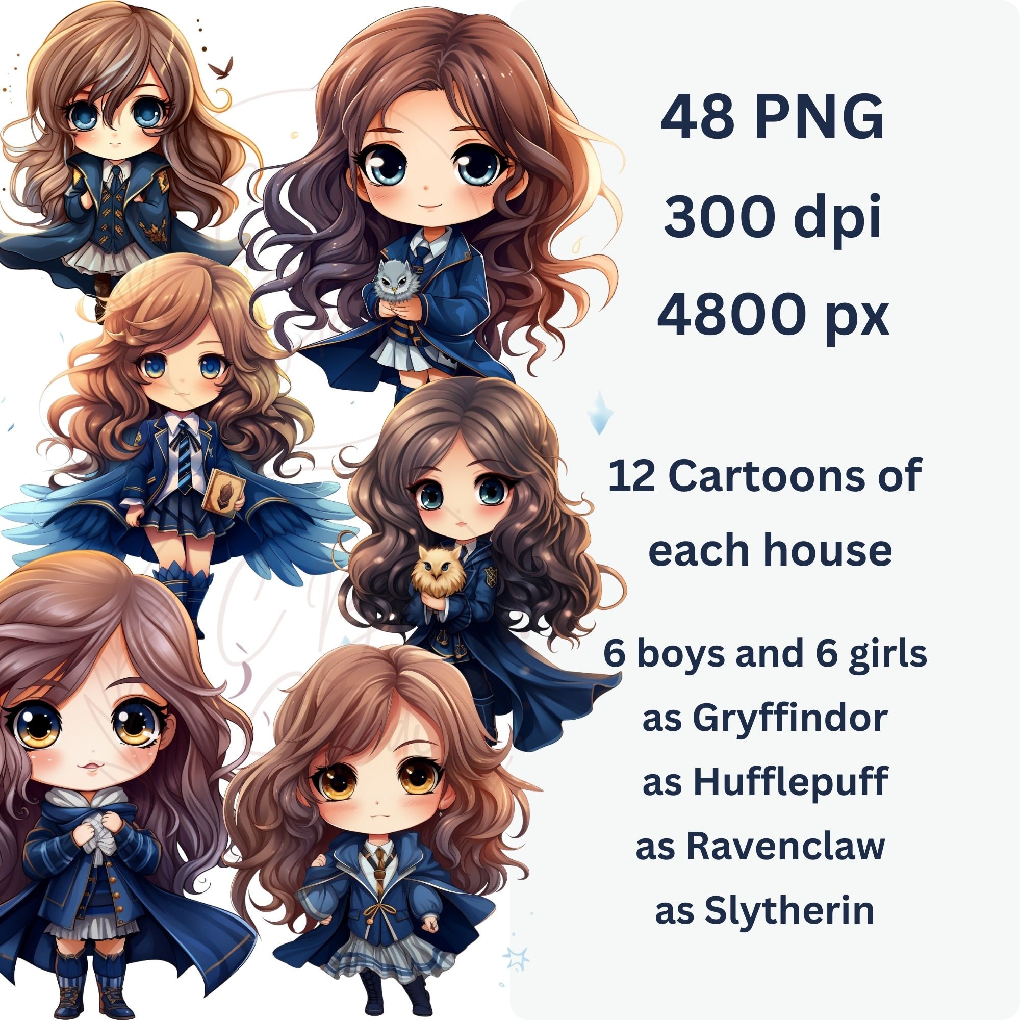 Magic Wizard Clipart, HP Houses, Cute Characters, Cartoon Wizard School ...