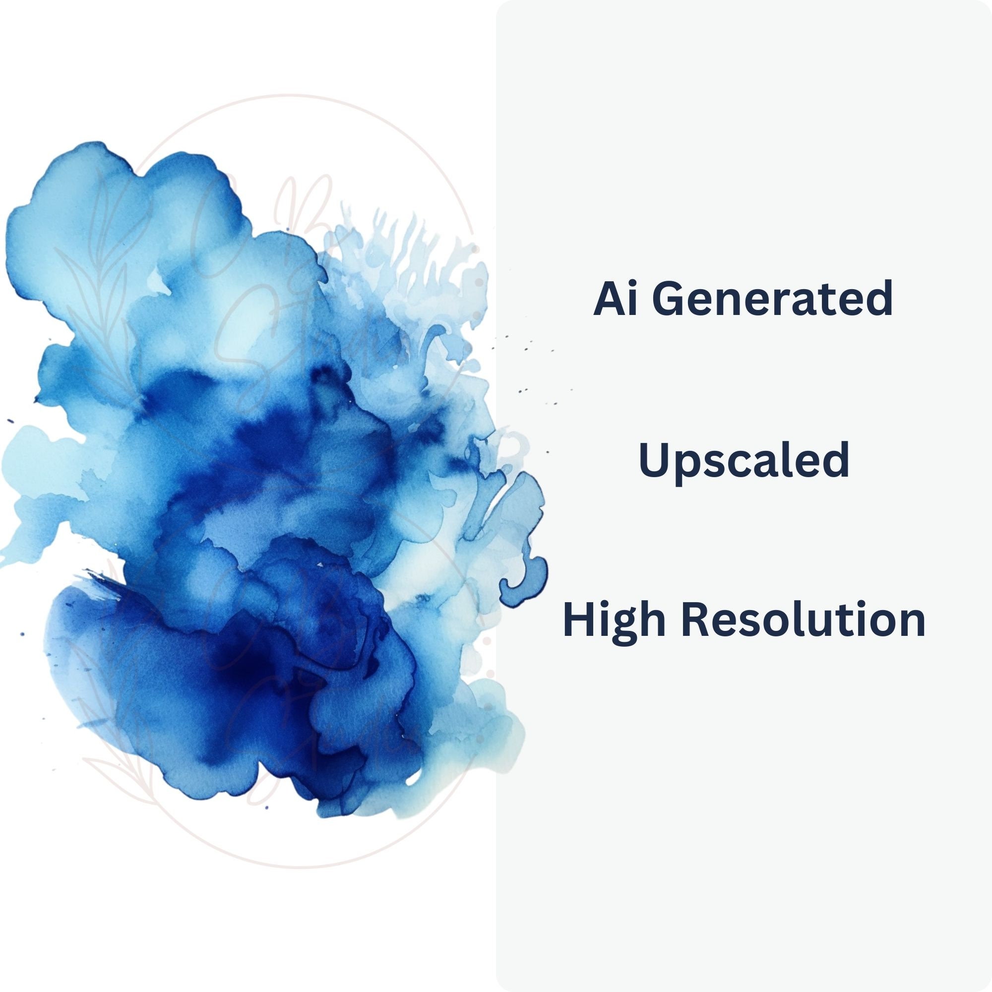 Blue Watercolor Splash Clipart, Vibrant Blue Splashes, Abstract Shapes ...