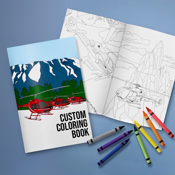 Custom Coloring Book - Etsy