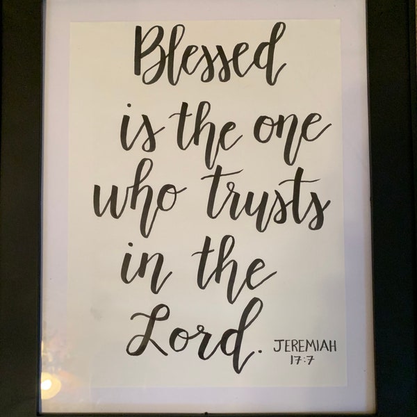 Calligraphy Bible Verses - Etsy