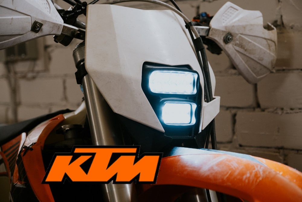 KTM EXC 2009-2013 Dual Headlight Led Lamp. Enduro Dirt Bike Headlamp ...
