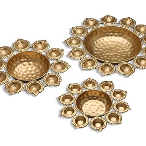 Diya Shape Flower Decorative Urli Bowl for Home Urli for Floating ...