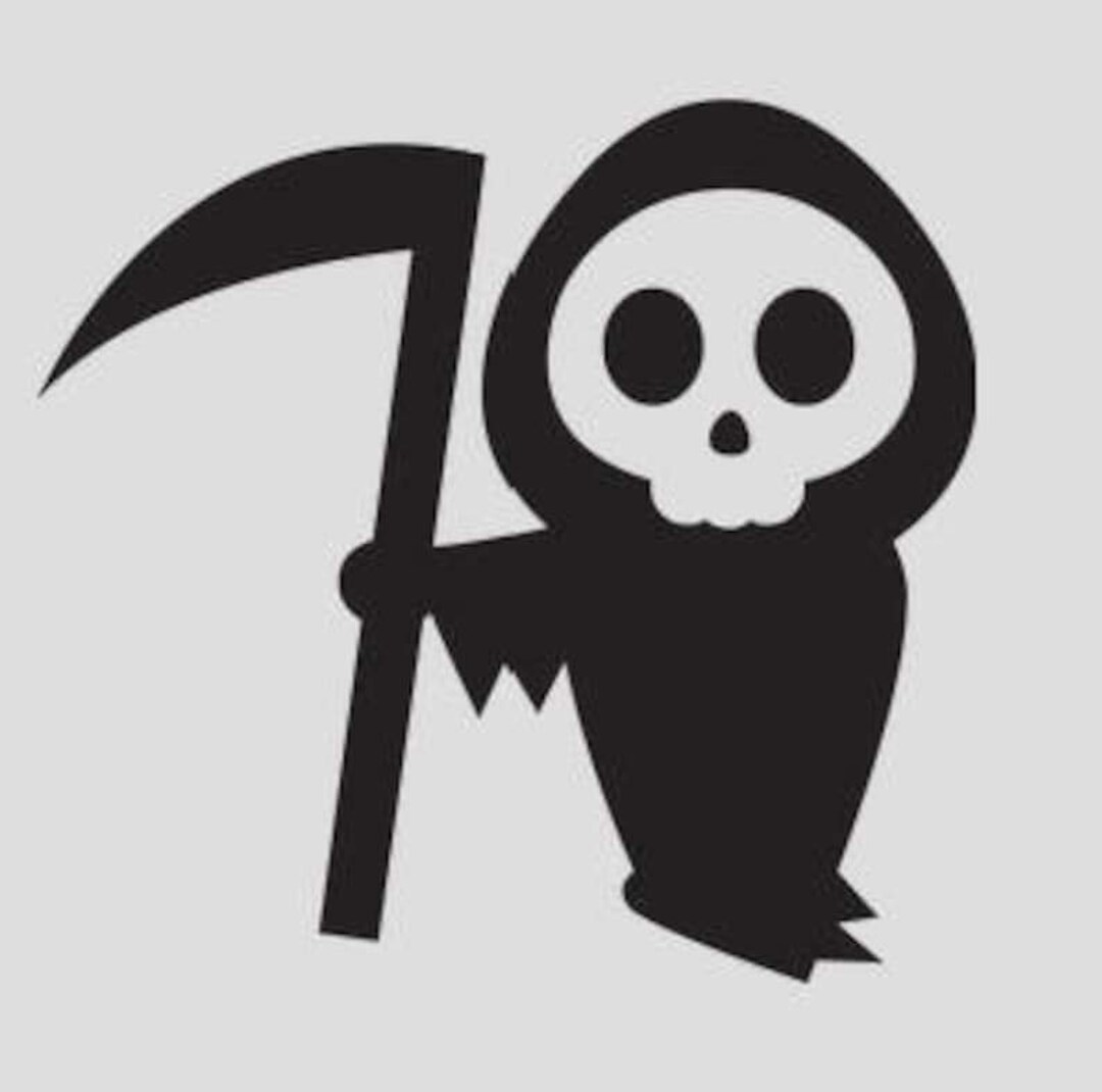 Grim Reaper Vinyl Decal•car Decal•window Decal•mirror Sticker - Etsy