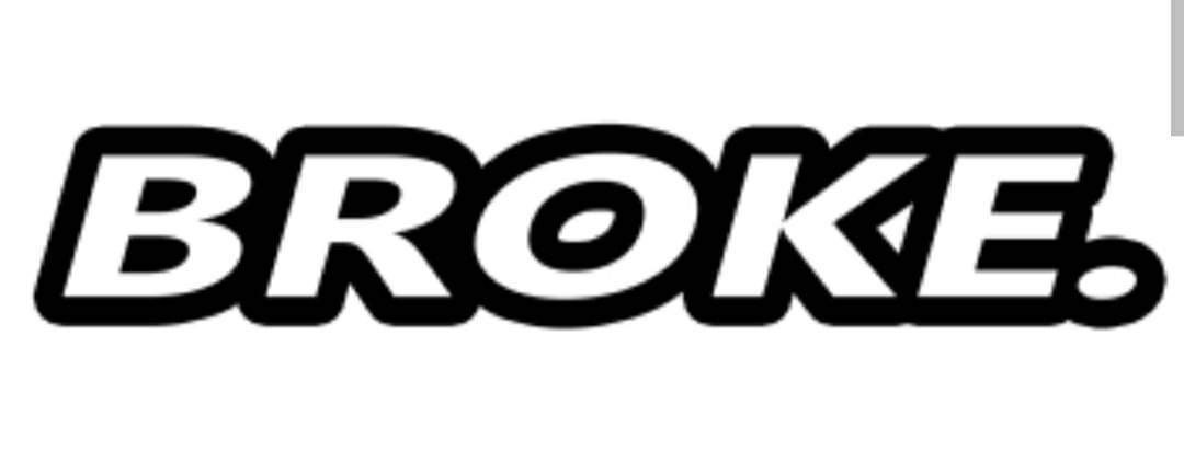 Broke Vinyl Decal•car Decal•window Decal•mirror Sticker - Etsy