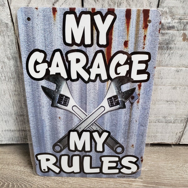 Rusty Garage Signs - Etsy