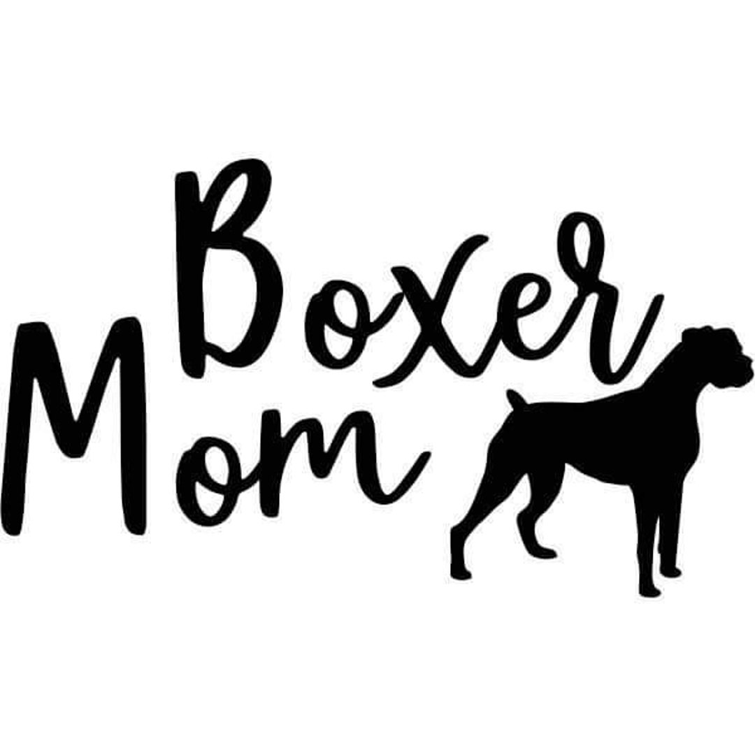 Boxer Mom Vinyl Decal•car Decal•window Decal•mirror Sticker - Etsy
