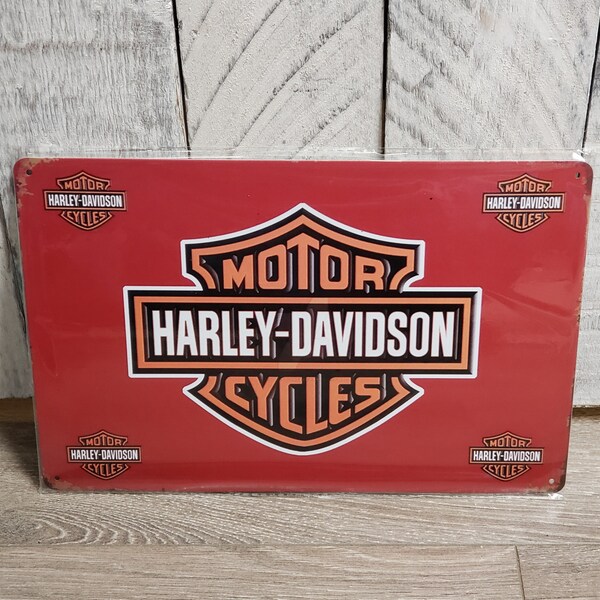 Harley Davidson Tin Signs - Etsy
