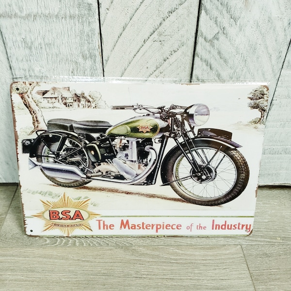 Bsa Motorcycle Sign - Etsy