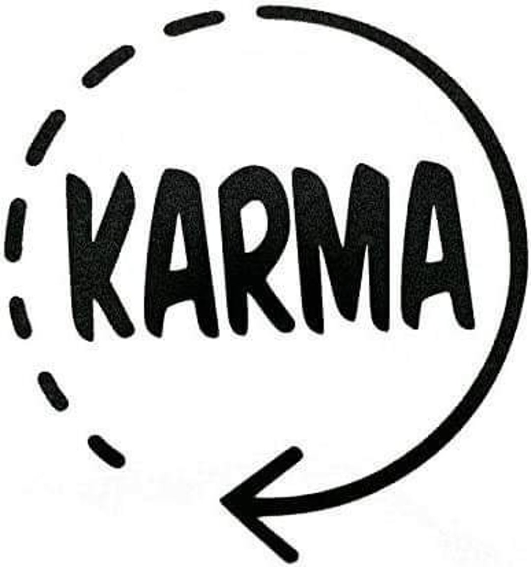 Karma Vinyl Decal•car Decal•window Decal•mirror Sticker - Etsy