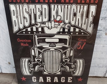 Busted Knuckle Sign - Etsy