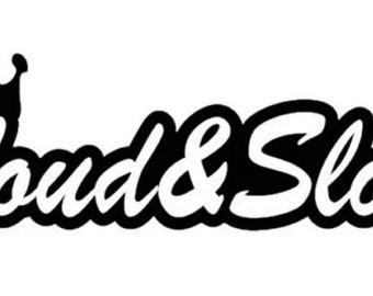 Loud and Slow Vinyl Decal JDM Street Racing Turbo Funny Car Window ...