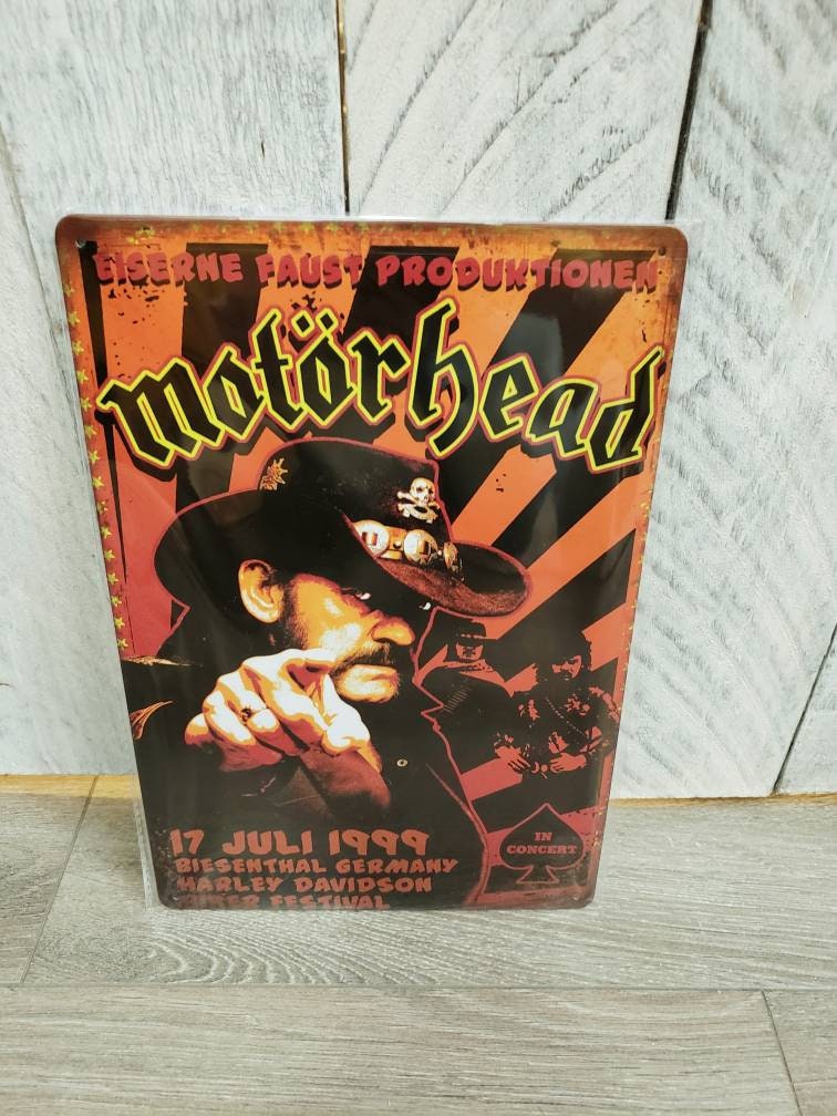 Motorhead Concert Style Poster Tin Sign - Etsy