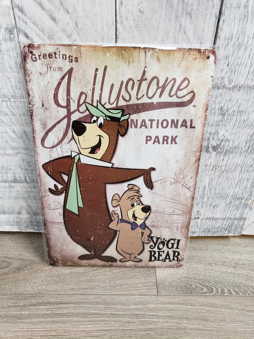 Jellystone National Park Yogi Bear Tin Sign - Etsy