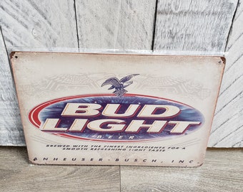 Bud Light Tin Sign | Etsy