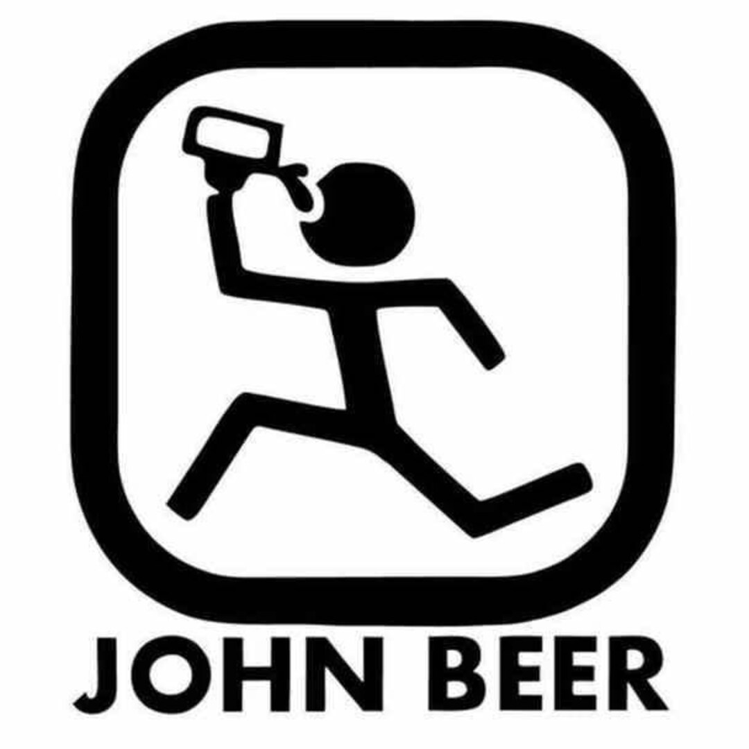 John Beer Vinyl Decal - Etsy