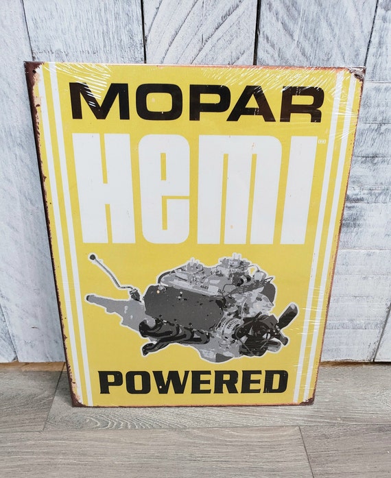 Mopar Hemi Powered Tin Sign - Etsy