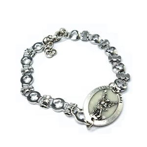 Michael Archangel Pendant, St Michael Chain Necklace, Dainty Catholic ...