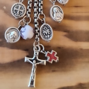 Catholic Car Decoration Protection With Saint Charm and Crosses ...