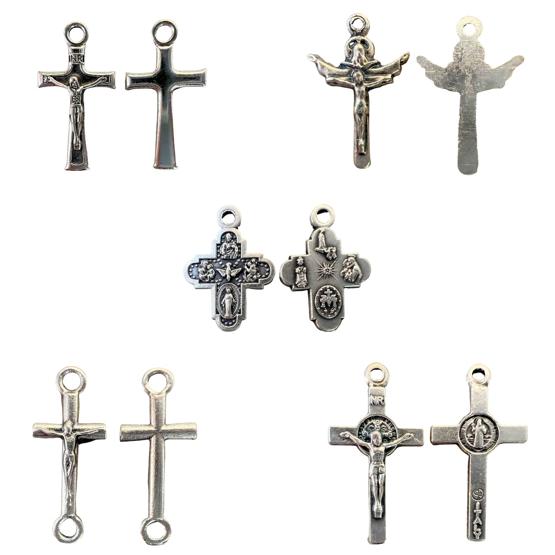 Catholic Cross Crosses Medals Pendants for Jewelry Religious Supplies ...