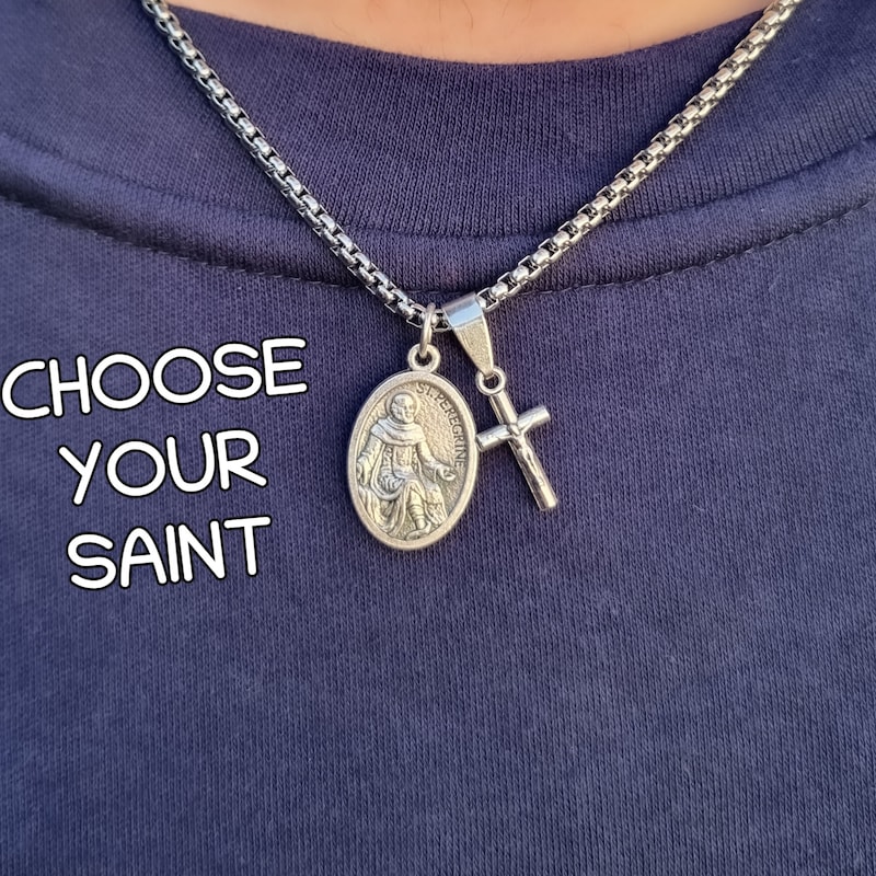 St Peregrine and Cross - Etsy