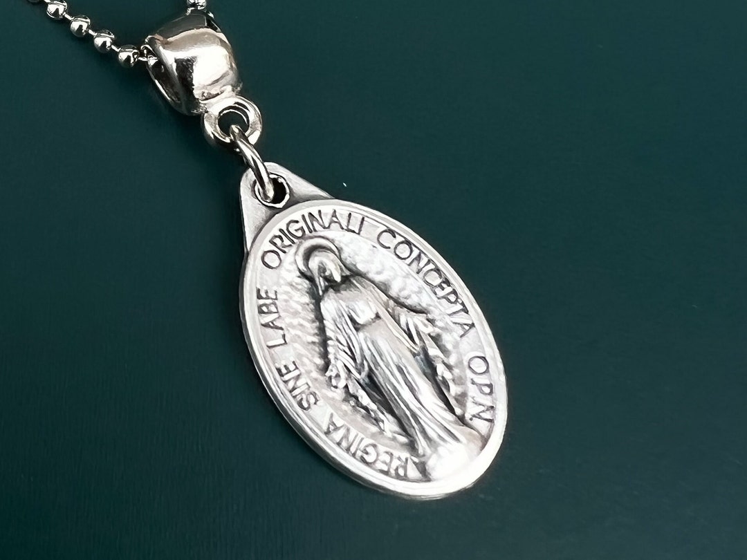 Custom Catholic Necklace, Stainless Steel Jewelry, Religious Gift for ...