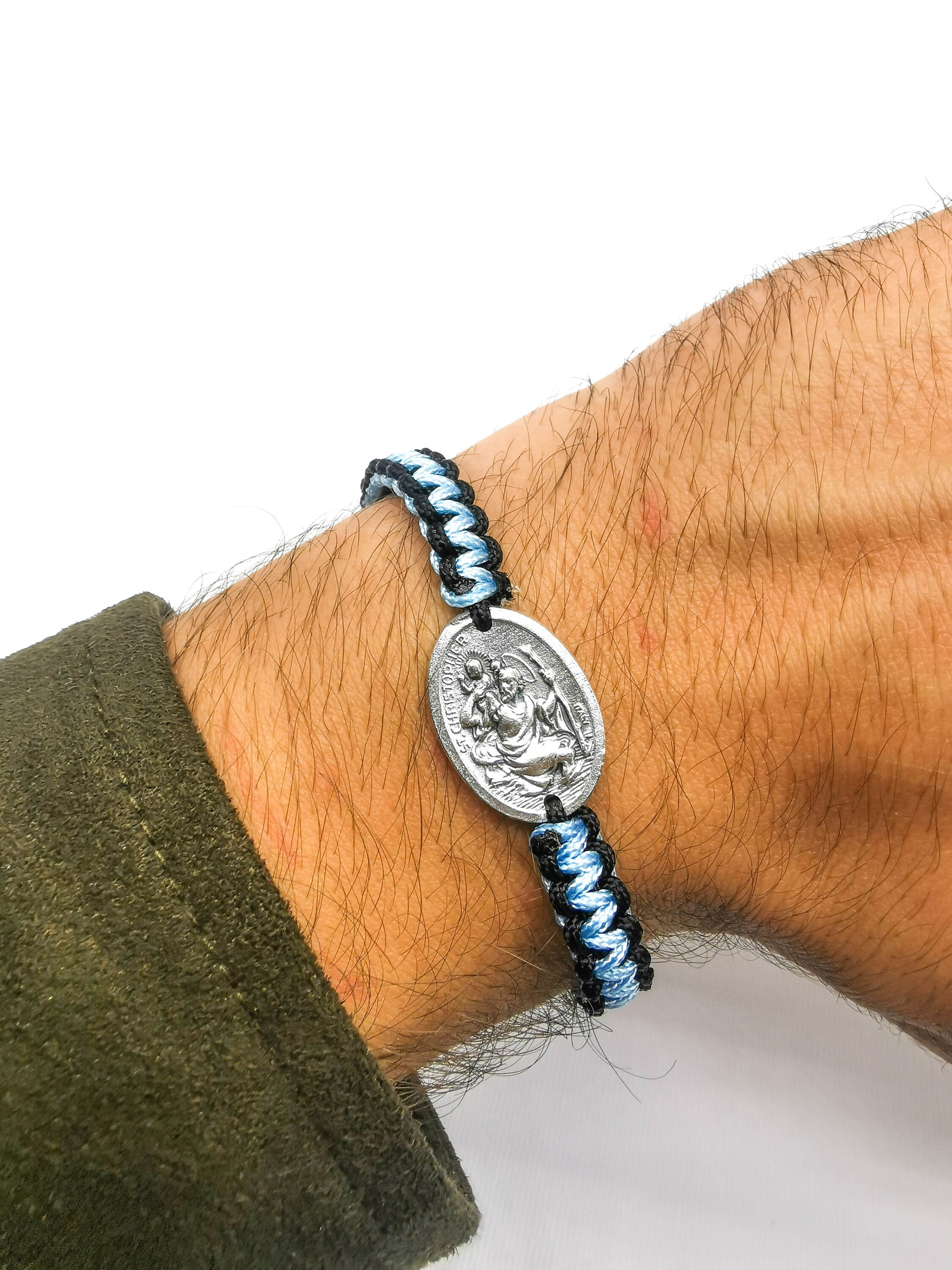 St Christopher Bracelet Saint Christopher Pendant Gift for - Etsy
