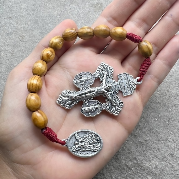 Pardon Crucifix Mini Rosary Catholic Small Rosary Wooden - Etsy